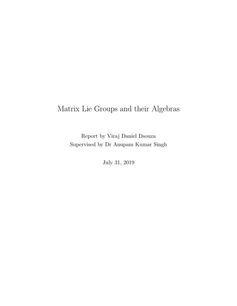 pdf matrix lie groups and their algebras