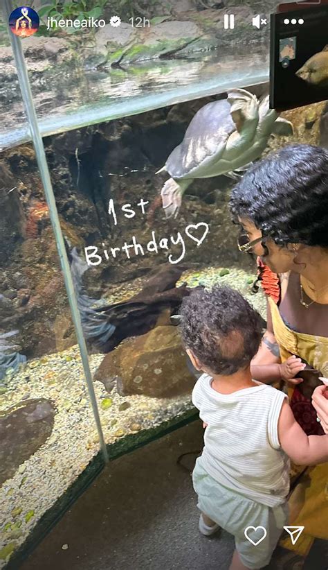 Big Sean Jhené Aiko Take Son Noah to the Aquarium on His First Birthday