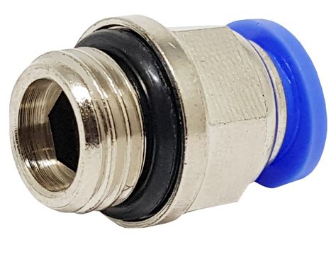 Conector Reto Rosca Macho Bsp 1 2 Tubo 12mm Conexão Rápida Loja Brafer