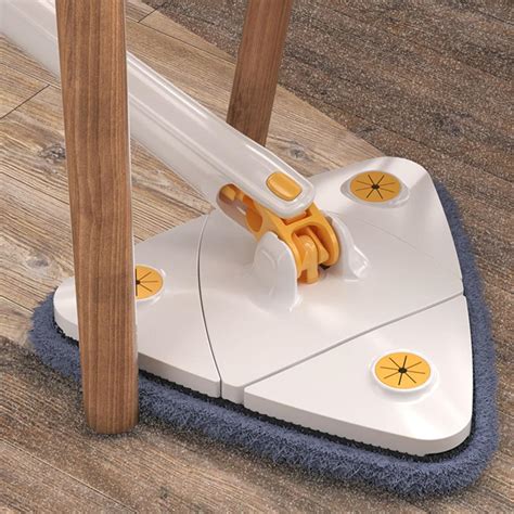 AmazonDIANX モップ 三角モップ 回転モップ ダストモップ フラットモップ フローリング掃除モップ 窓クリーニングブラシ 360