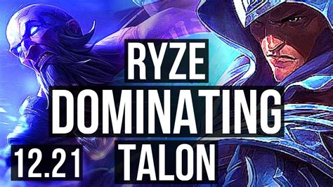 Ryze Vs Talon Mid M Mastery Games Dominating Kr Diamond