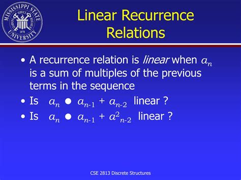 ppt solving recurrence relations powerpoint presentation free download id 9126957