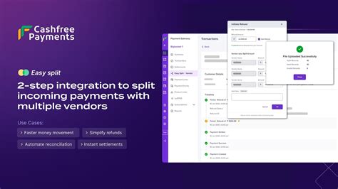 Easy Split By Cashfree Payments 2 Step Integration To Split Incoming