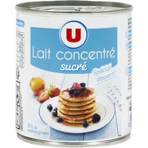 Lait concentré sucré U 397 g Bam courses Courses en Ligne moins