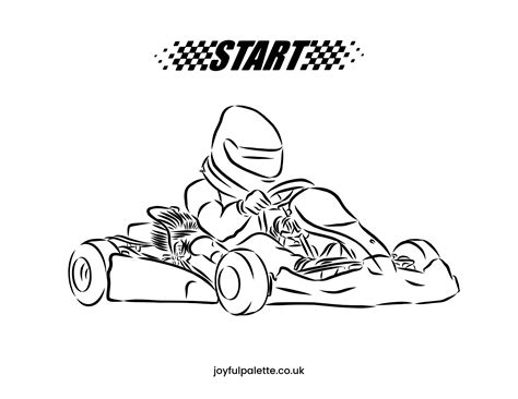 Race Car Coloring Pages Joyful Palette