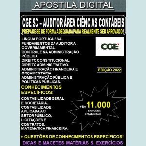 APOSTILA CONCURSO CGE SC 2022 Editora Multimídia