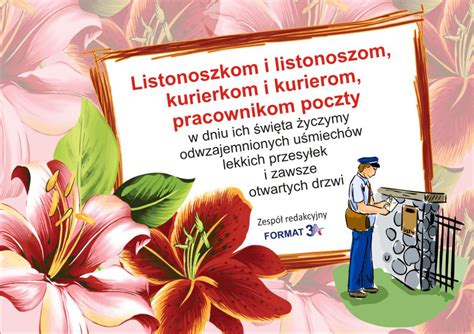 Życzenia dla listonoszy Format 3A