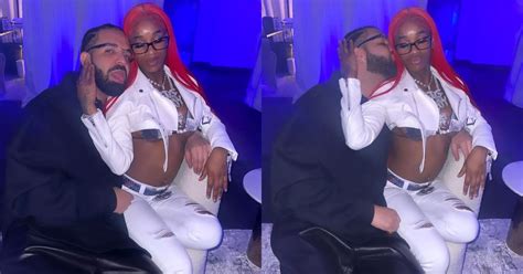 Drake Cozies Up To Rapper Sexyy Red In Backstage Photo Just Met My