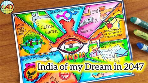 India Of My Dream In 2047 Drawing My Vision For India In 2047 Drawing