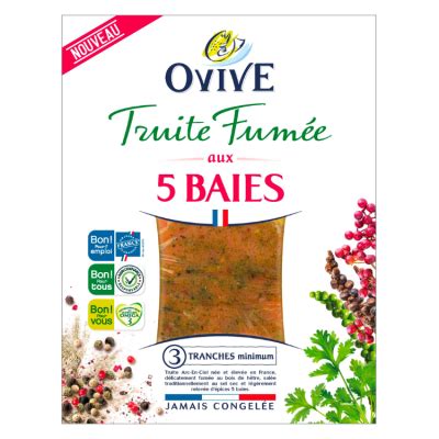 Truite fumée aux 5 baies Ovive