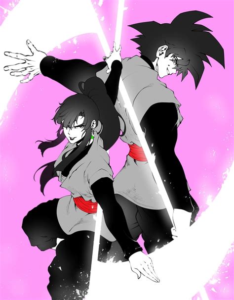 Chi Chi And Goku Black Dragon Ball And More Drawn By Clinrollmuri
