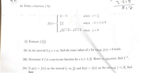 solved a define a function f by f x ⎩⎨⎧2x−3x 11−x3x−8−x 2