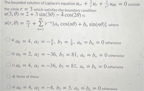 solved r2 the bounded solution of laplace s equation upx 1