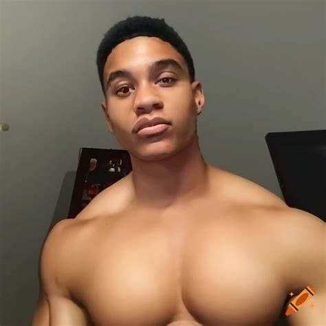 Handsome Biracial Man Taking A Selfie