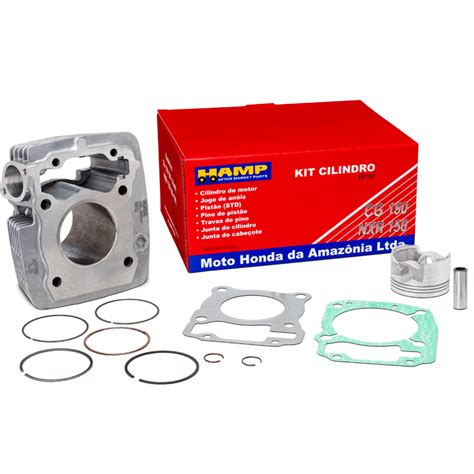 Kit Cilindro Cg Titan Fan Nxr Bros Original Honda H Krm