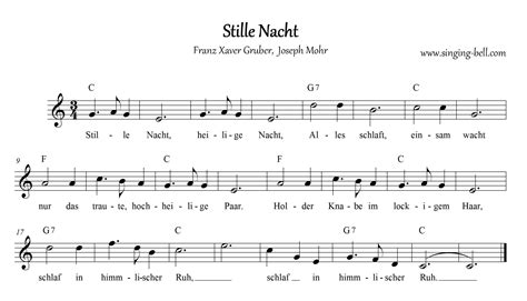 Stille Nacht Heilige Nacht Deutsche Weihnachtslieder