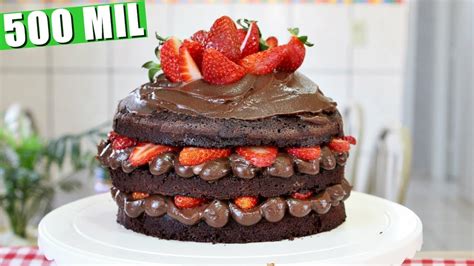 NAKED CAKE DE BRIGADEIRO E MORANGO ESPECIAL 500K Menino Prendado