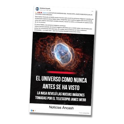 El universo como nunca antes la NASA reveló imágenes del telescopio Webb