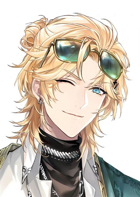Pin By Peach On Rorschach For All Time Blonde Hair Anime Boy