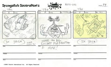 Spongebob Storyboard