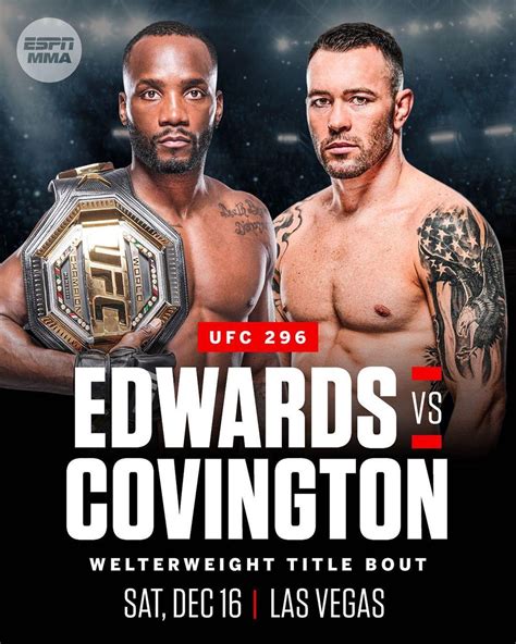 UFC 296 Edwards Vs Covington 2023