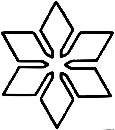 Coloriage Flocon De Neige Simple Et Facile Dessin Flocon De Neige