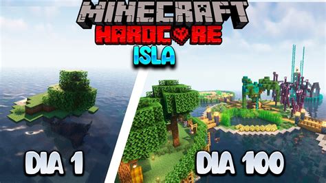 Sobreviví durante 100 DIAS EN UNA ISLA DESIERTA en Minecraft Hardcore
