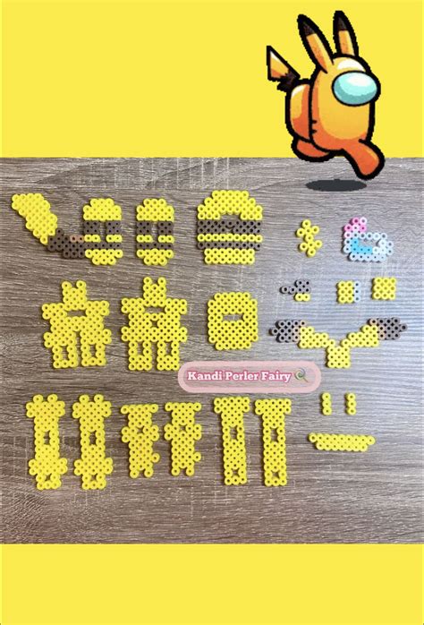 Among Us D Perler Tutorials Kandi Perler Fairy Perler Bead Pokemon
