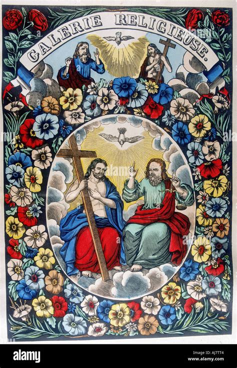 The Trinity Father Son And Holy Spirit Th Century Artist Unknown