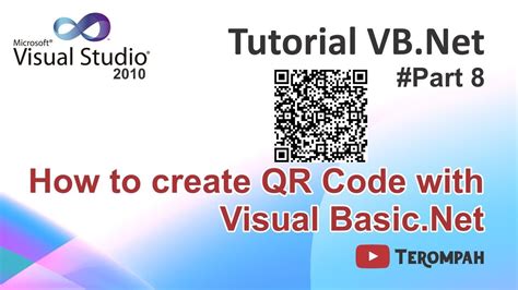 visual basic vb how to create qr code with vb and how to save the image eng part8