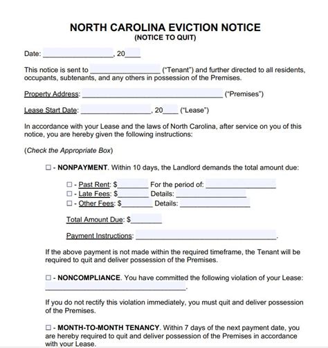 Eviction Process For North Carolina Real Estate Wishlist Property