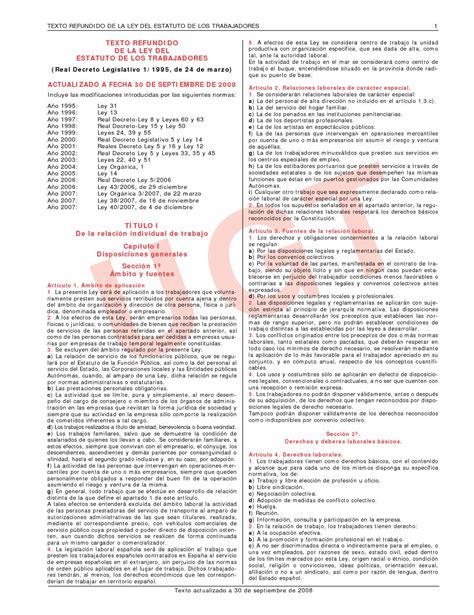 Calaméo estatuto de los trabajadores