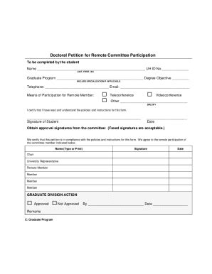Fillable Online Manoa Hawaii Remote Committee Phd Fax Email Print