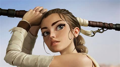 Rey Star Wars Digital Art K Wallpaper Hd Artist Wallpapers K