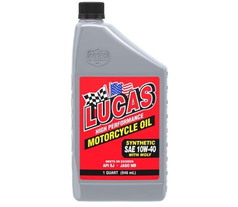 High Performance Synthetic Motorcycle Oils Sae W Lucas Oil