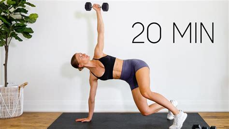 20 MIN FULL BODY WORKOUT With Weights At Home Strength YouTube