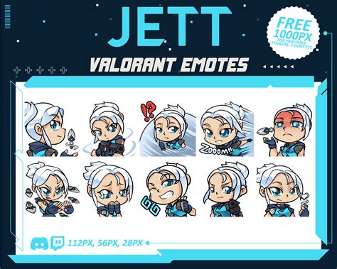 Jett Emotes Pack Jett Valorant Twitch Emotes Valorant Etsy Uk Hot Sex
