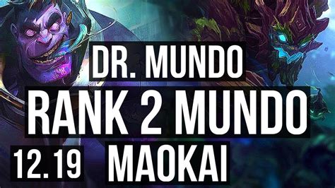 Mundo Vs Maokai Top Rank Mundo M Mastery Games