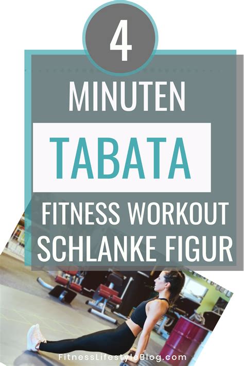 Tabata Übungen zum Mitmachen Fit in 4 Minuten Workout Tabata Fitness