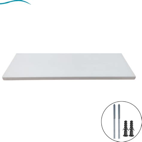 Prateleira MDF 60X20 Branco MDF 15 mm Suporte Invisível Decoração