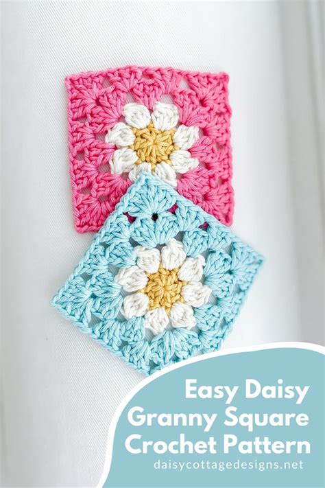 How To Crochet A Daisy Granny Square Step By Step Tutorial Artofit