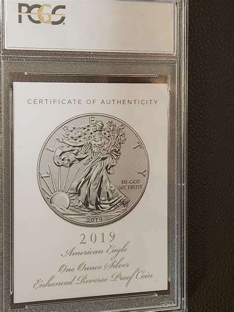 2019 S American Silver Eagle Bullion Coins Enhanced Reverse Proof