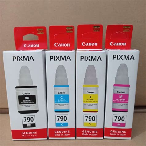 Jual 1 SET Tinta Canon PIXMA GL 790 G1000 G2000 G2002 G3000 Shopee