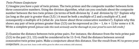 solved twin primes conjecture 1 imagine you have a pair of