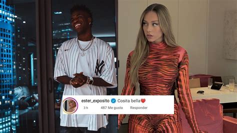 Famosos TV Ester Expósito aclara en Instagram si está con Vinicius Jr