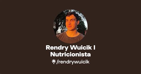 Rendry Wuicik L Nutricionista Linktree