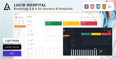 Lucid Hospital Management Admin Dashboard Template Bootstrap By