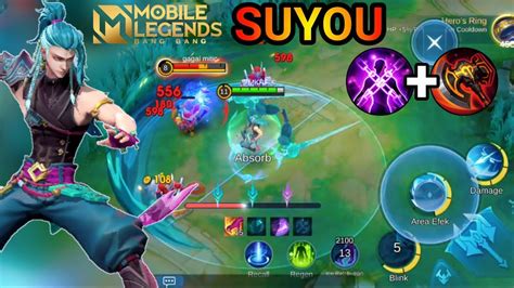 GAMEPLAY RECOMMENDED BUILD FOR NEW HERO SUYOU MOBILE LEGENDS YouTube