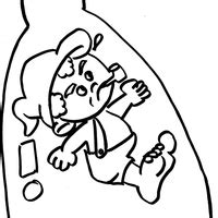 Desenho de Colorir números Saci na garrafa para colorir Tudodesenhos