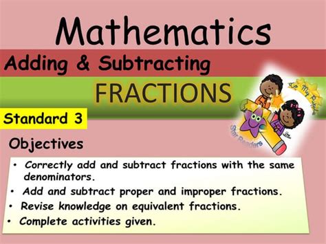 adding and subtracting fractions ppt